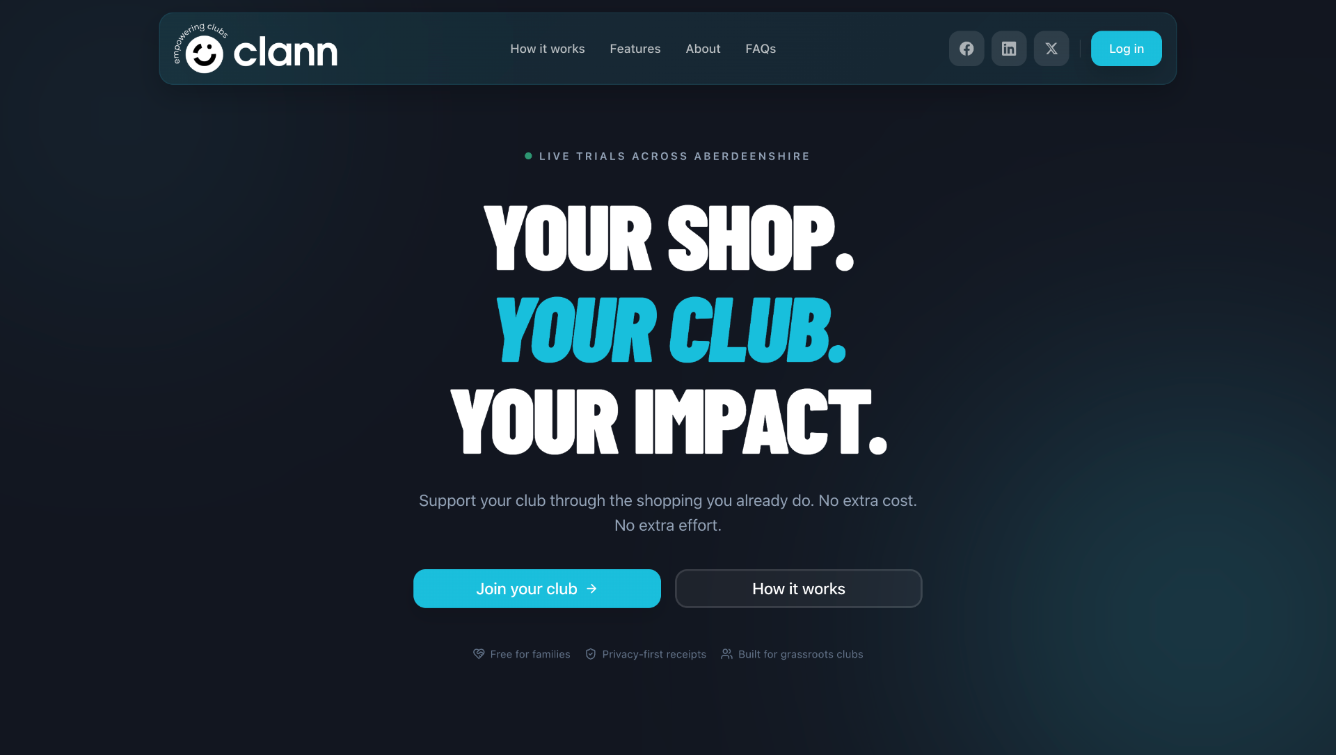 Clann | Support Your Club With Your Weekly Shop